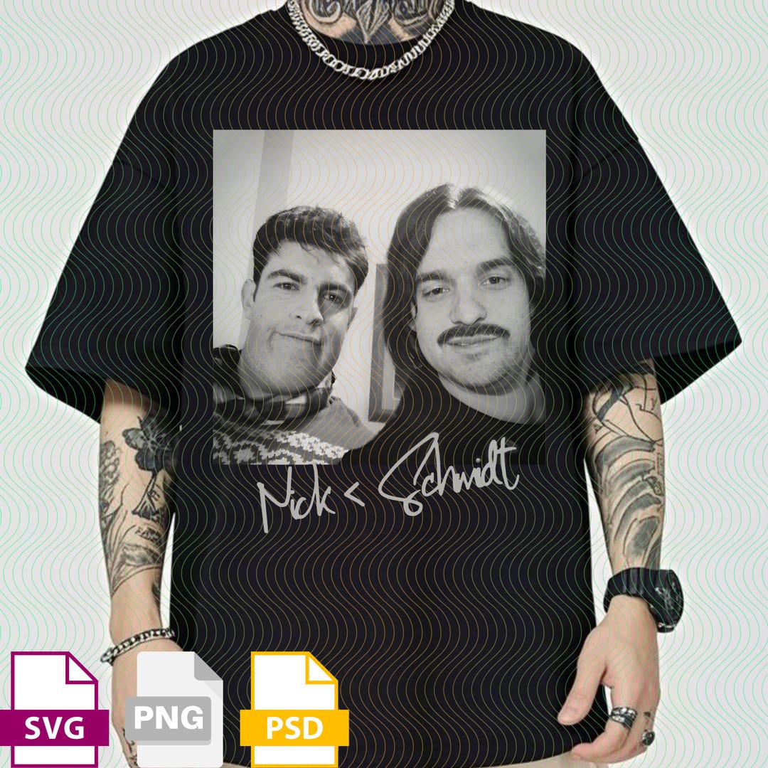 Nick Miller & Winston Schmidt PNG Svg for Circut, Vintage New Girl ...