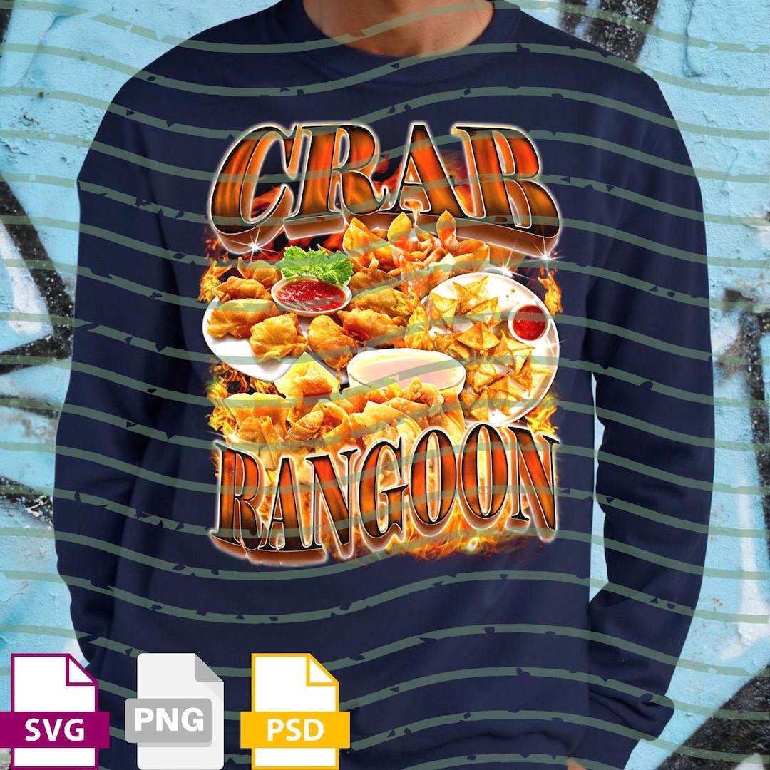 Crab Rangoon PNG, Crab Rangoon Meme Shirt Design, Funny Fast Food ...