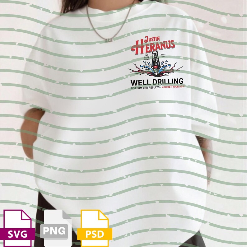 Well Drilling Crew PNG Svg, Funny Well Digger Job Humor Design ...