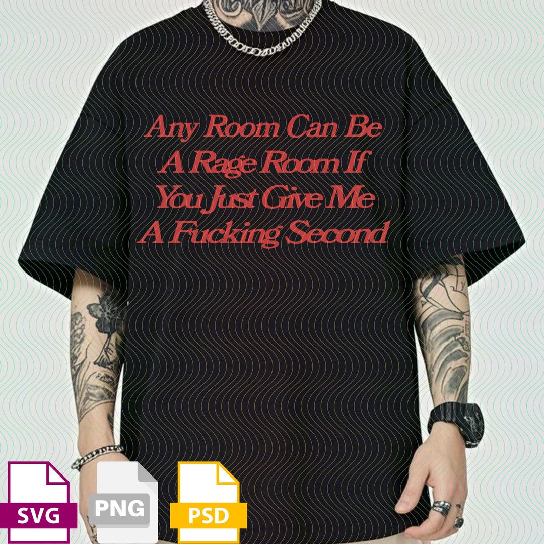 Rage Room PNG Svg, Mental Health Quote Design, Feminist Empowerment Art ...