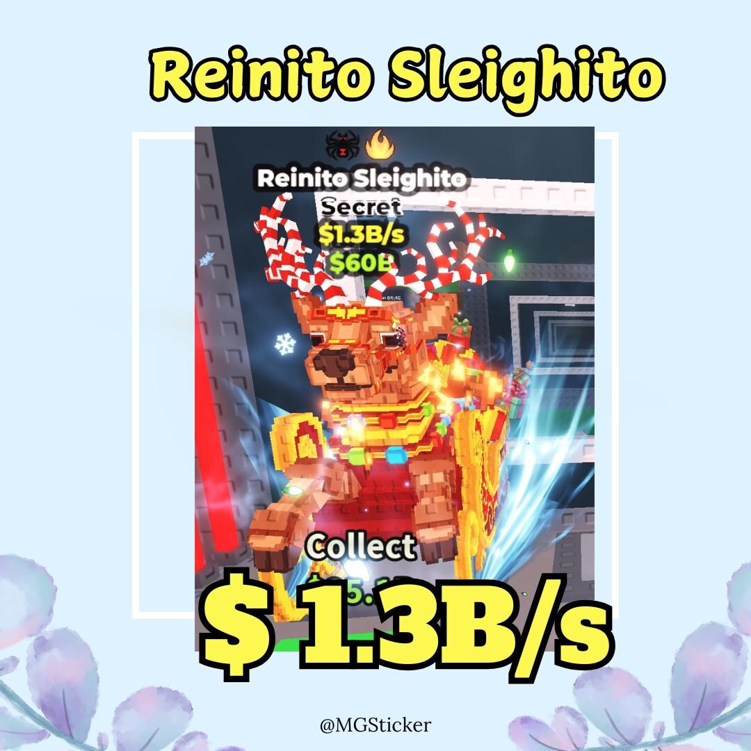 Roblox Steal a Brainrot SAB- Reinito Sleighito 1.3b/s |secret Brainrot ...