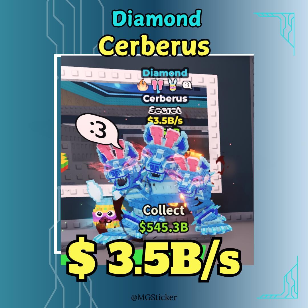 Roblox Steal a Brainrot SAB - Cerberus |3.5b/s | Diamond Secret ...
