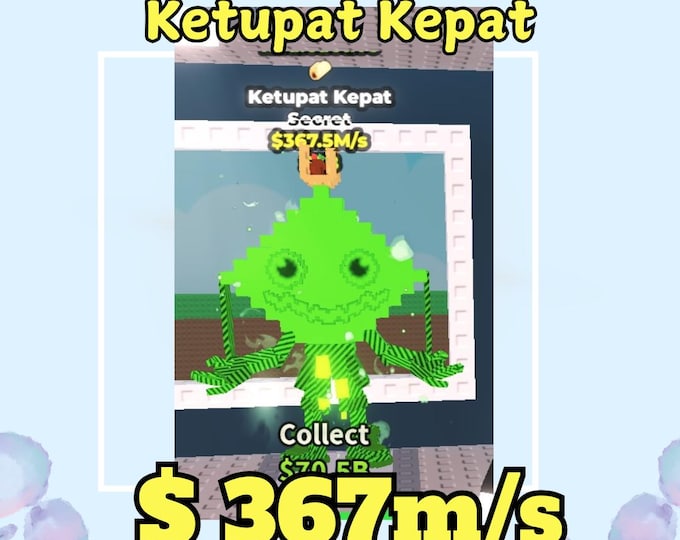 Roblox Steal a Brainrot SAB- Radioactive Ketupat Kepat |367m/s |secret ...