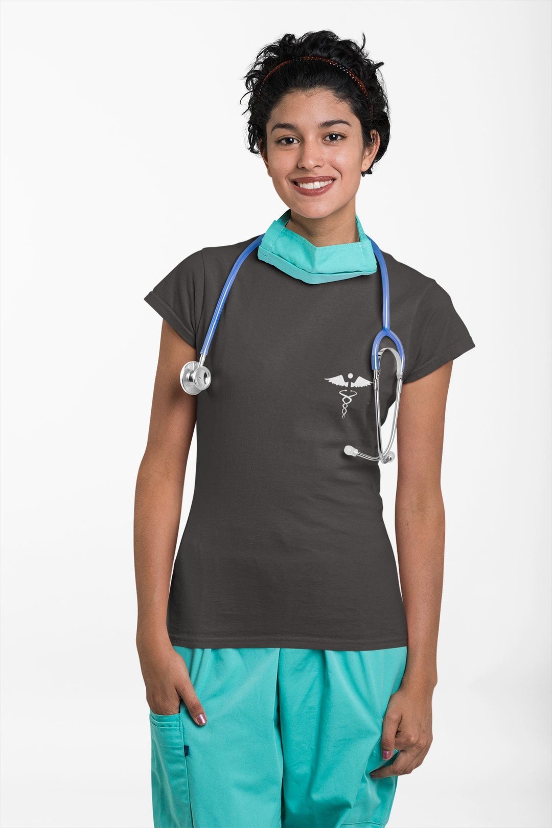 Medical Logo Unisex Garment-dyed T-shirt - Healthcare Apparel, Doctor ...
