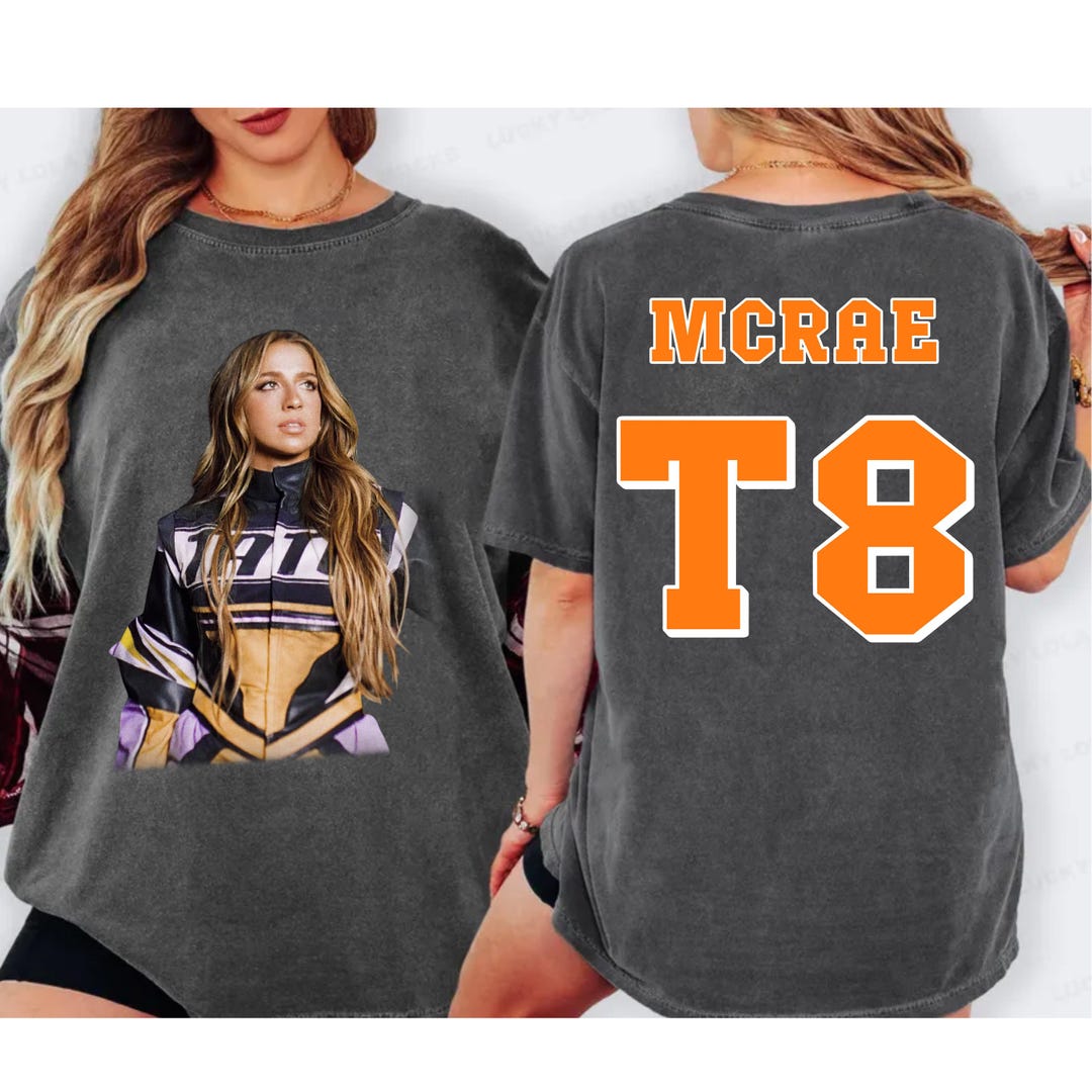 Tate Mcrae T8 Shirt: Mineral Wash Oversized Concert Tee - Etsy Canada