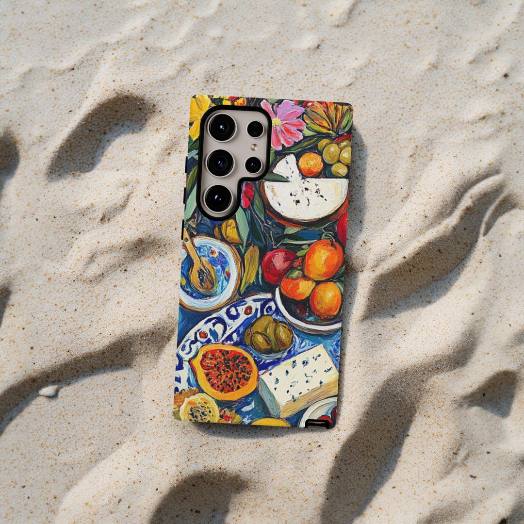 Papaya Fruit Phone Case, Painterly Still Life Impressionist Art Phone ...