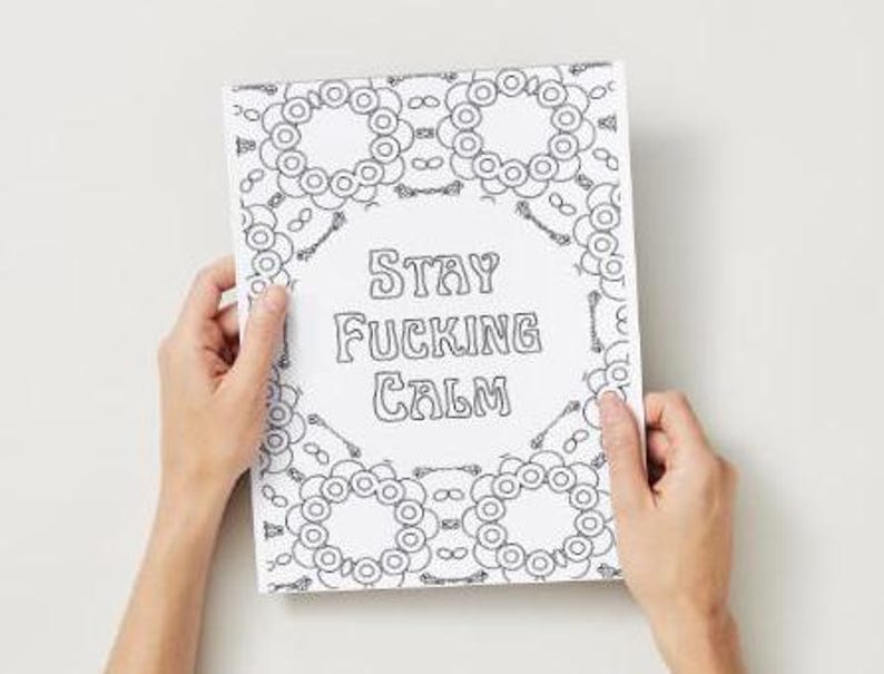 Anxiety With Attitude Adult Sweary Colouring Book for Anxiety and ...