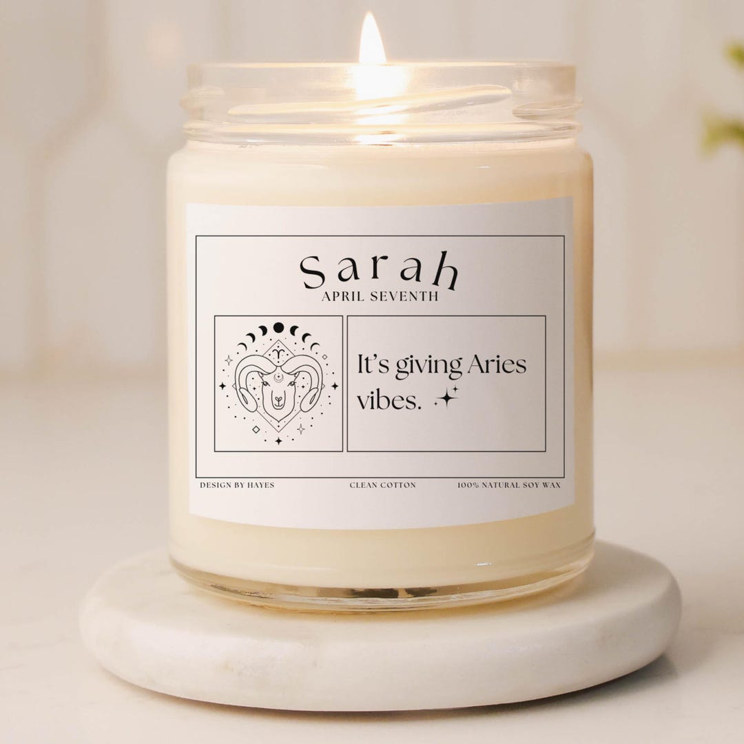 Personalized Birthdate Candle, Custom Birthdate Candle, Personalized ...