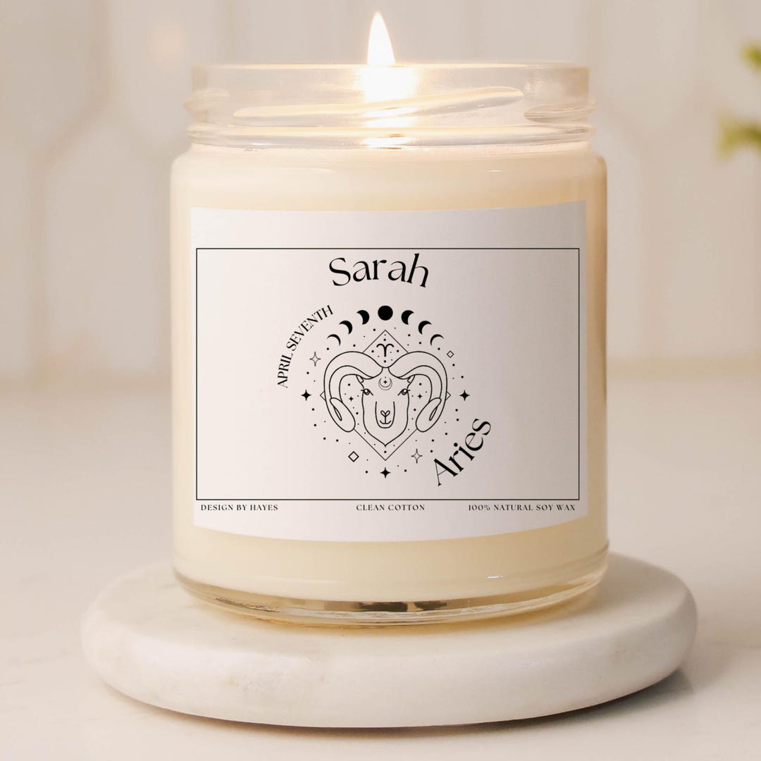 Personalized Birthdate Candle, Custom Birthdate Candle, Personalized ...