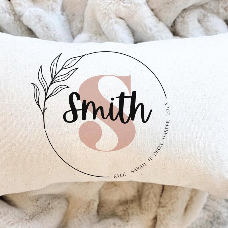 Family Name Pillow - Etsy