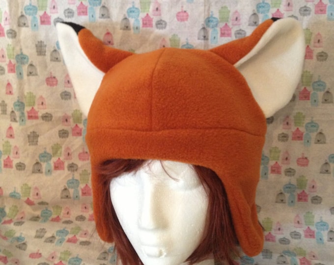 Fleece Fox Hat - Etsy