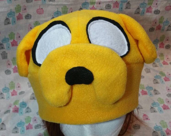Adventure Time Jake the Dog Inspired Fleece Hat Handmade - Etsy