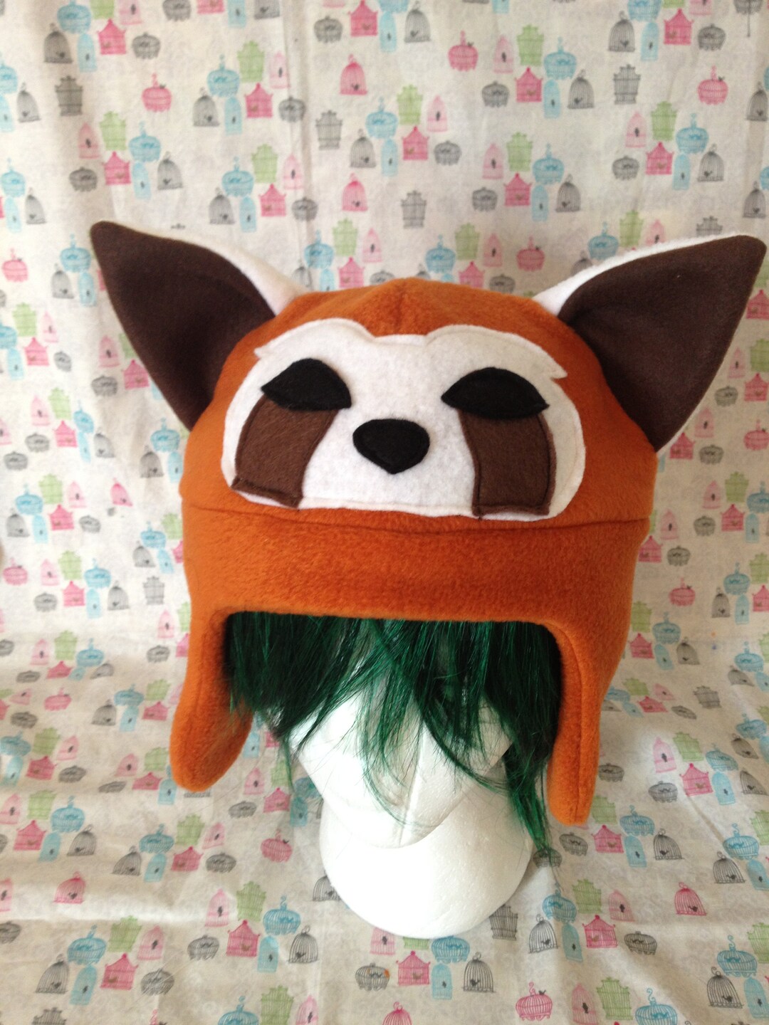 Red Panda Inspired Handmade Fleece Hat - Etsy