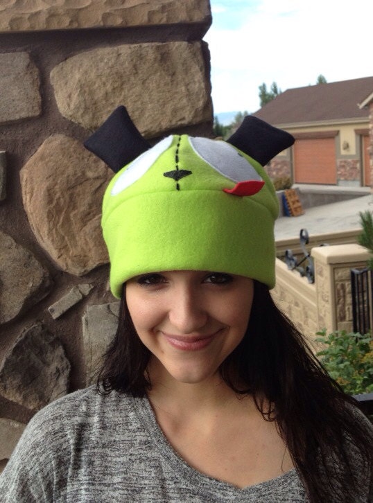 Gir From Invader Zim Inspired Fleece Hat Handmade - Etsy