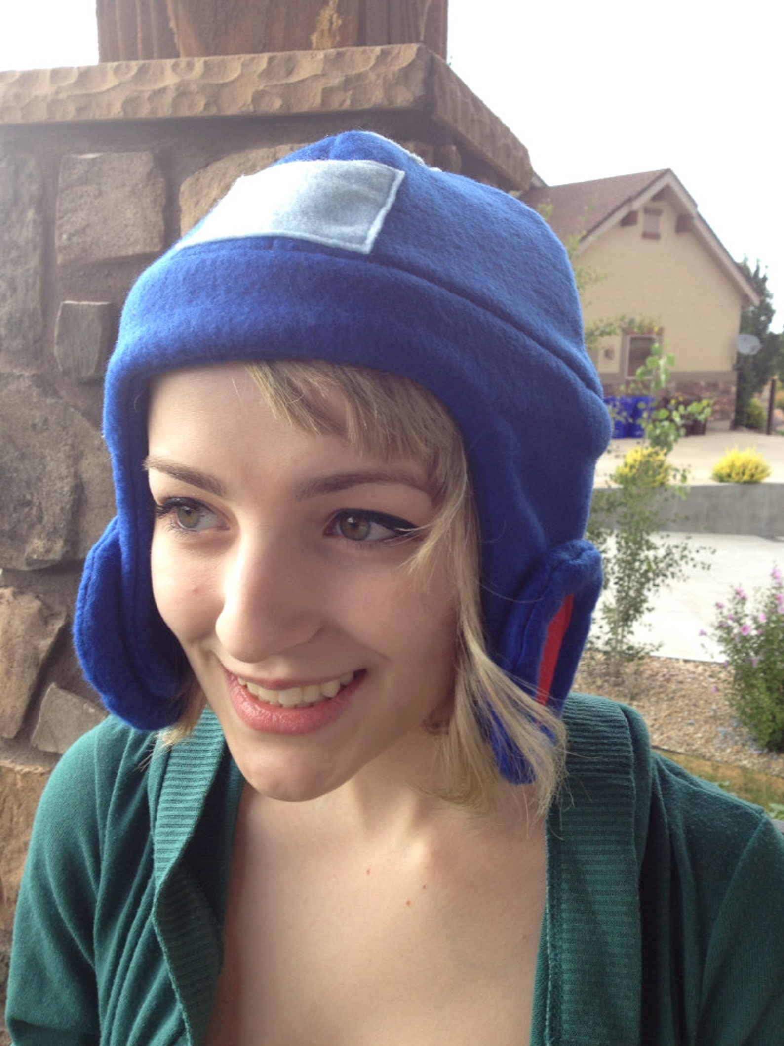 Mega Man Inspired Fleece Hat Handmade - Etsy