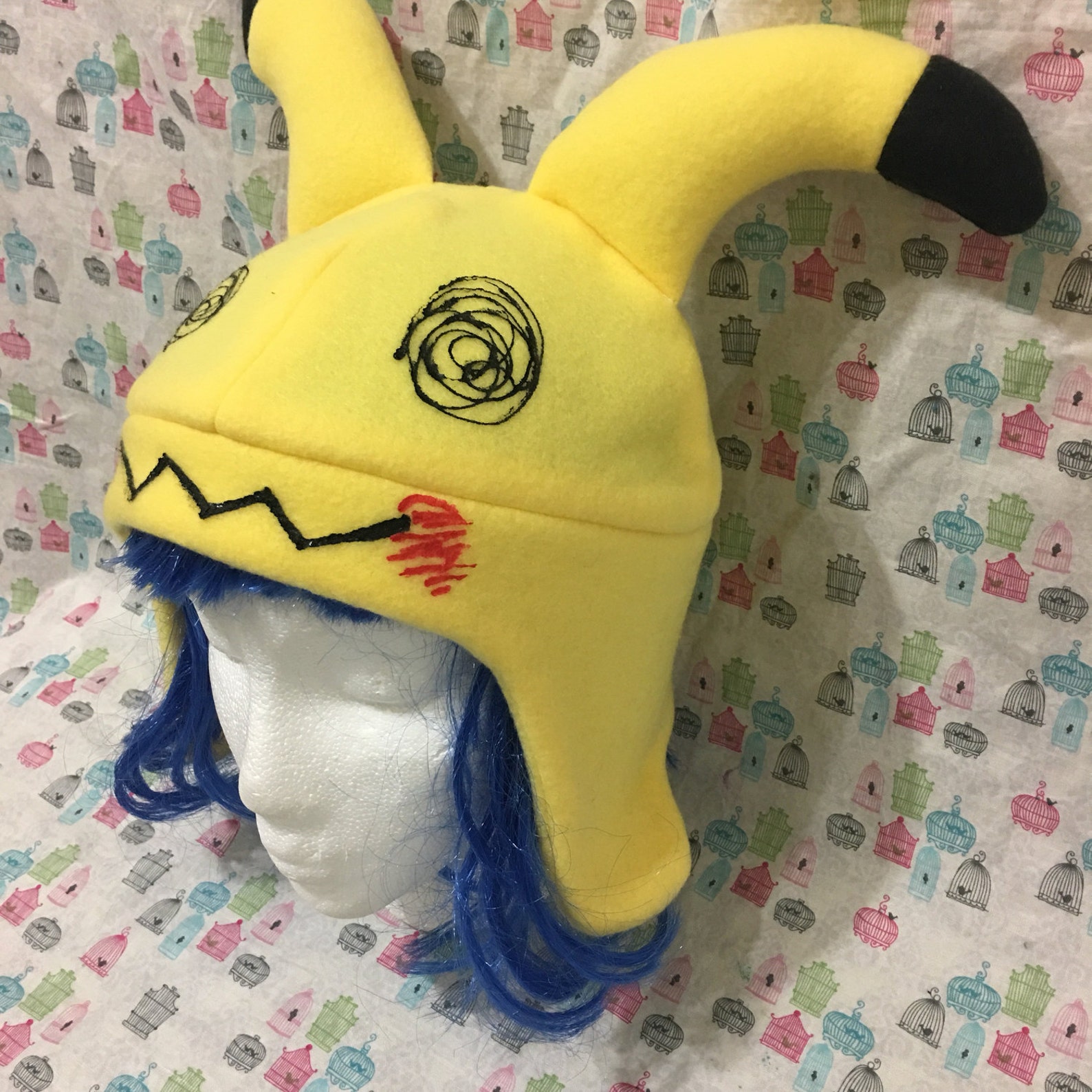 Handmade Pokémon Mimikyu Inspired Fleece Hat - Etsy