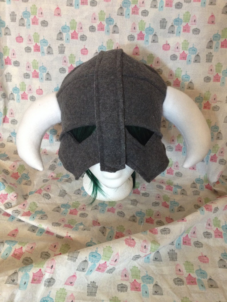 Fleece Viking Helmet Hat Handmade - Etsy