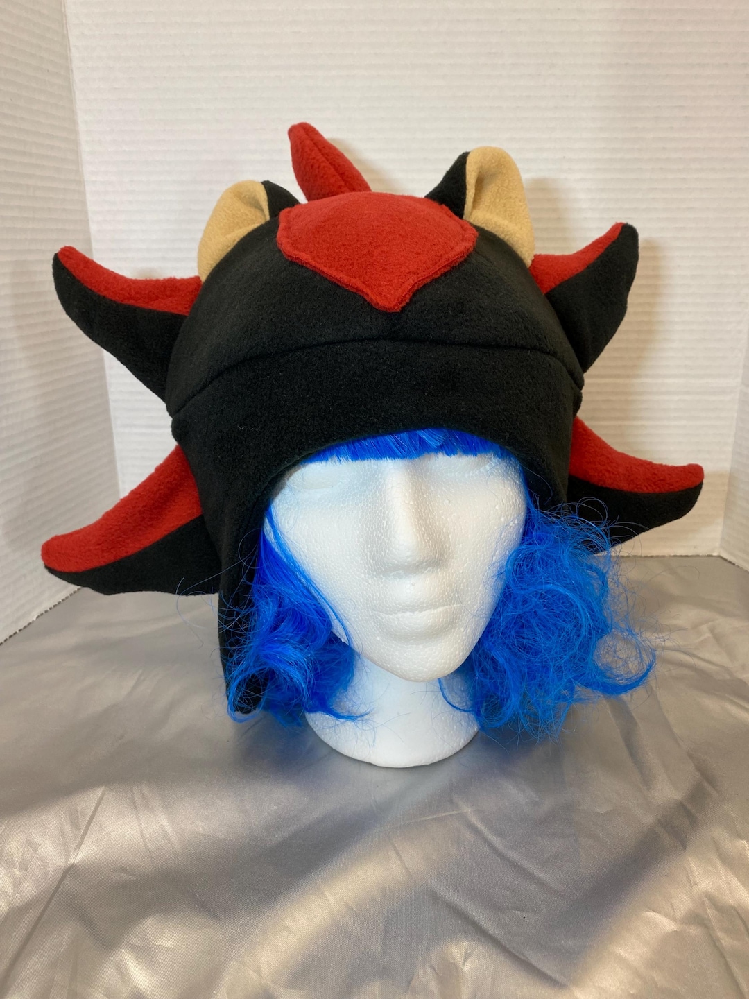 Shadow the Hedgehog Inspired Fleece Hat Handmade - Etsy