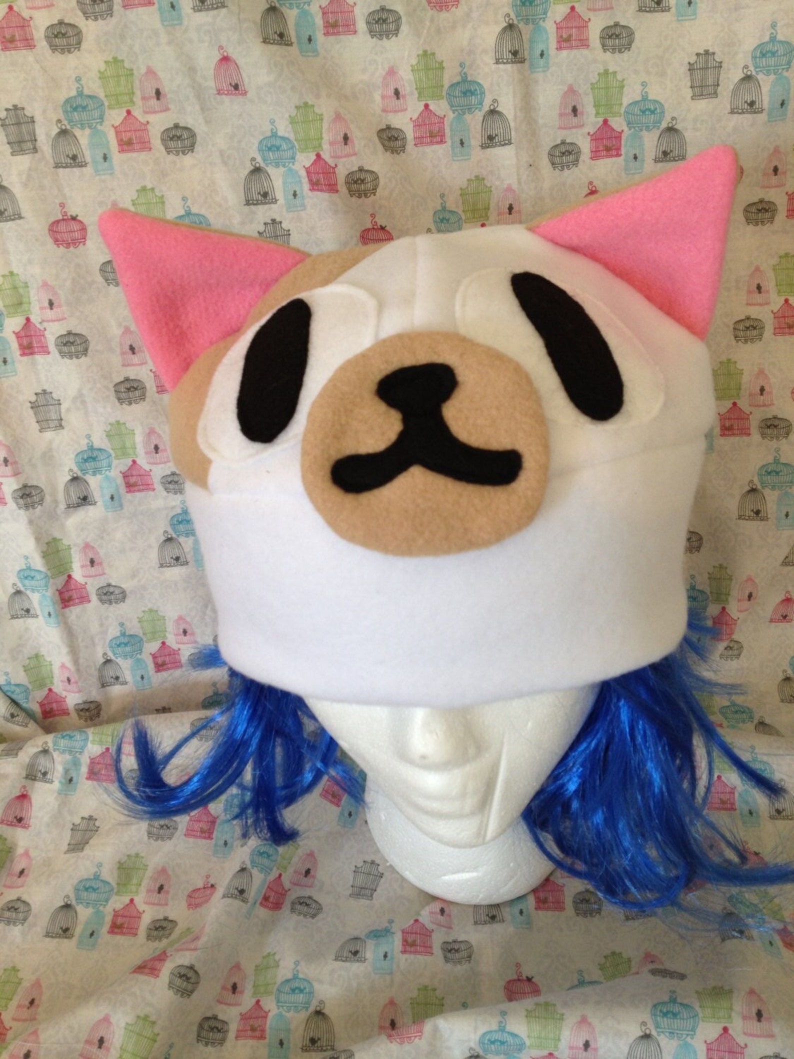 Adventure Time Cake the Cat Inspired Fleece Hat Handmade - Etsy