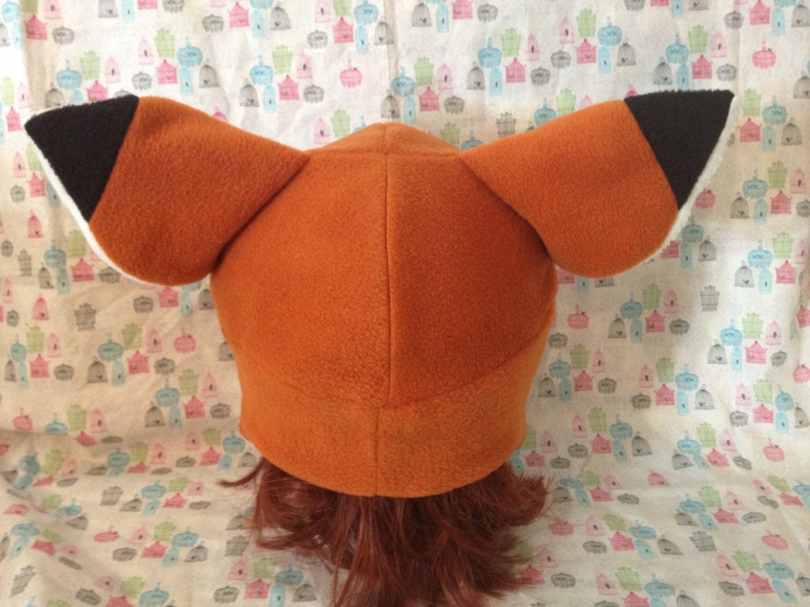 Fleece Fox Hat - Etsy