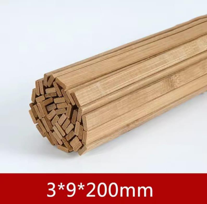 Wooden Bamboo Sticks DYI Production Durable and Strong! Convenient for ...