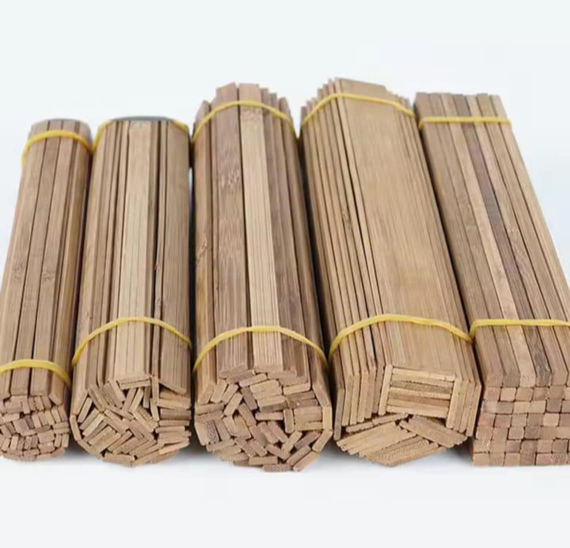 Wooden Bamboo Sticks DYI Production Durable and Strong! Convenient for ...