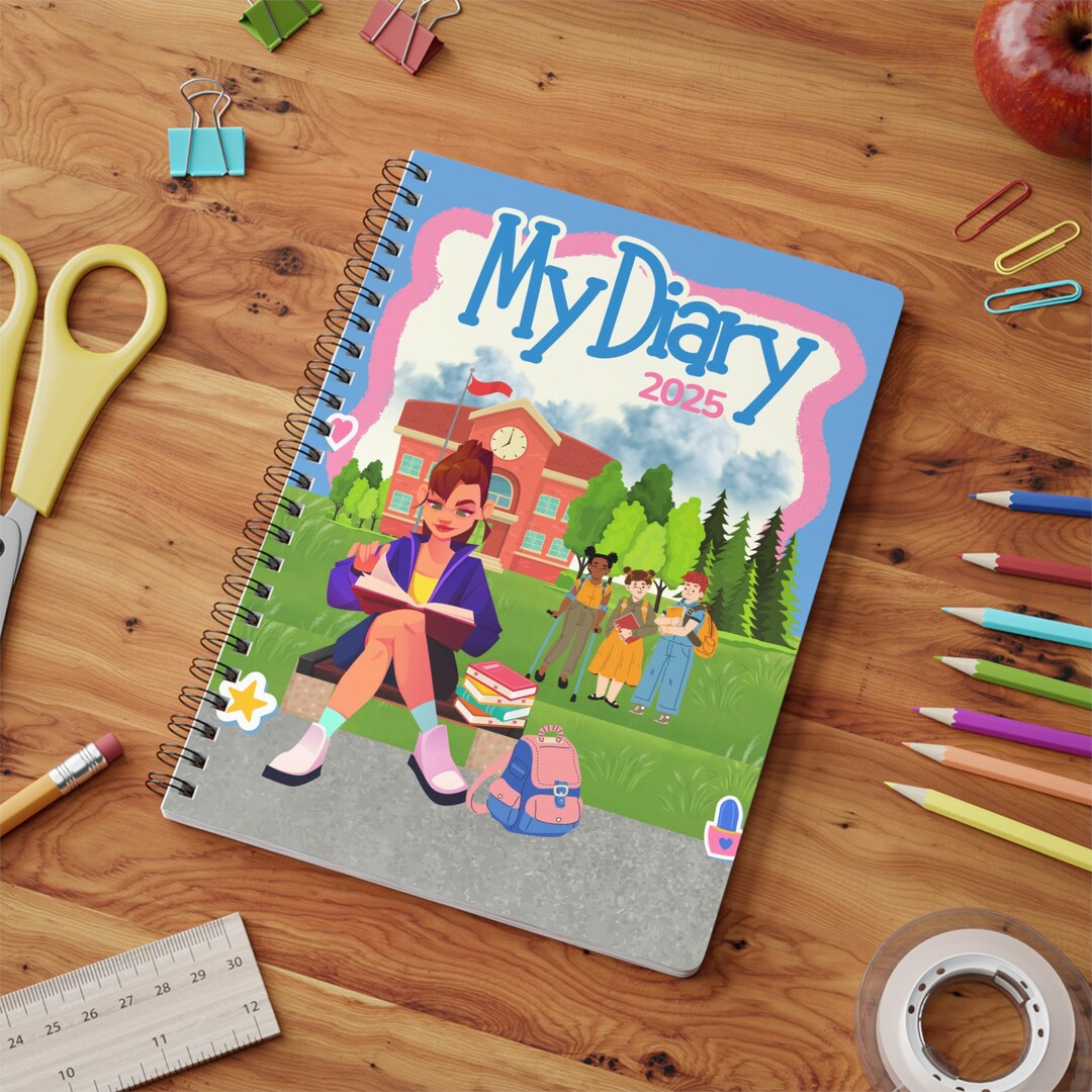 My Diary 2025, Back to School Journal, Planner, Gift for Students ...