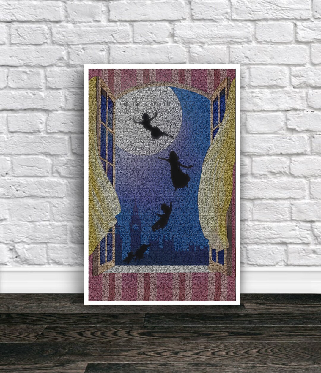 Peter Pan Word Art Typography Poster Unframed - Etsy