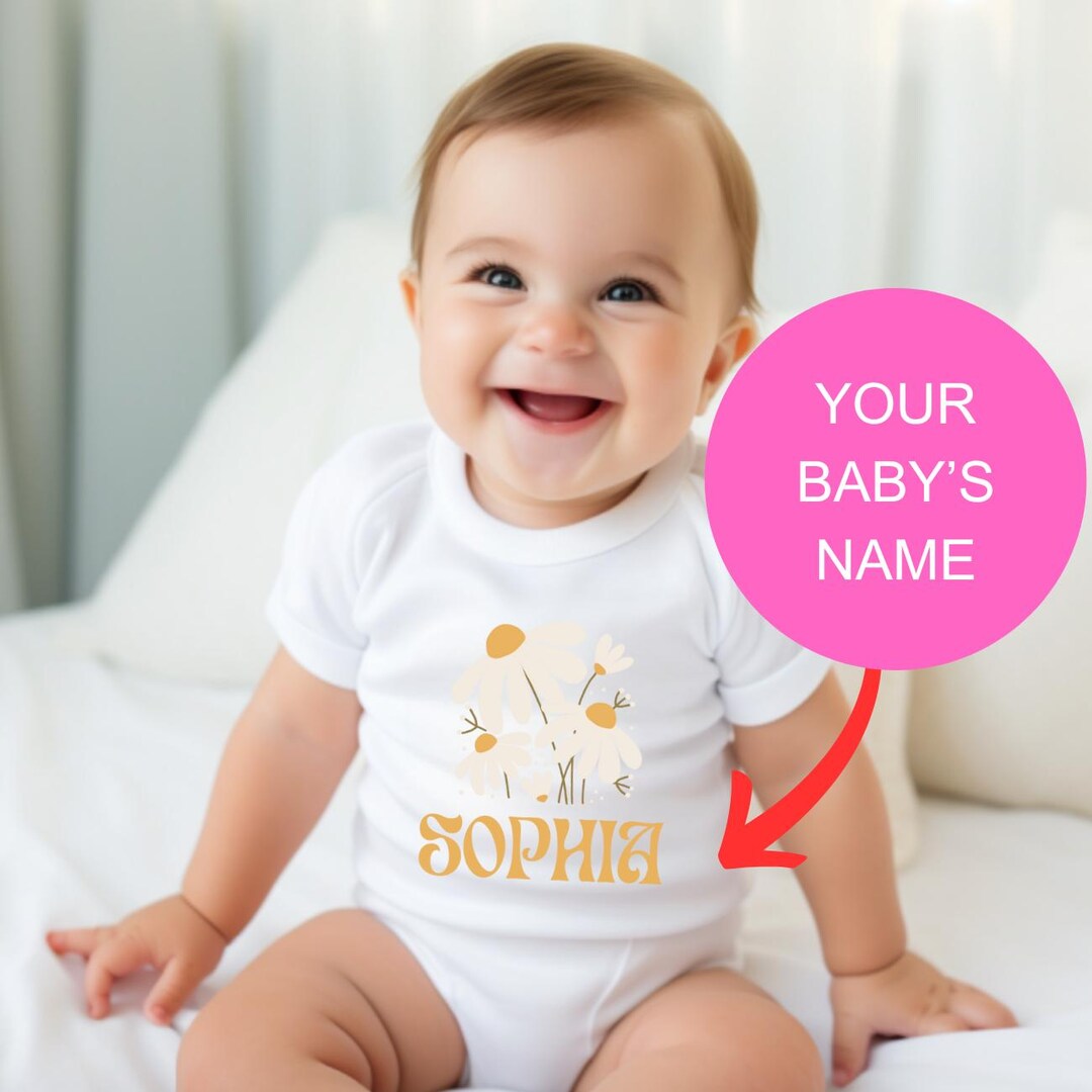 Personalized Baby Girl Outfit, Personalized Baby Girl Onesie ...