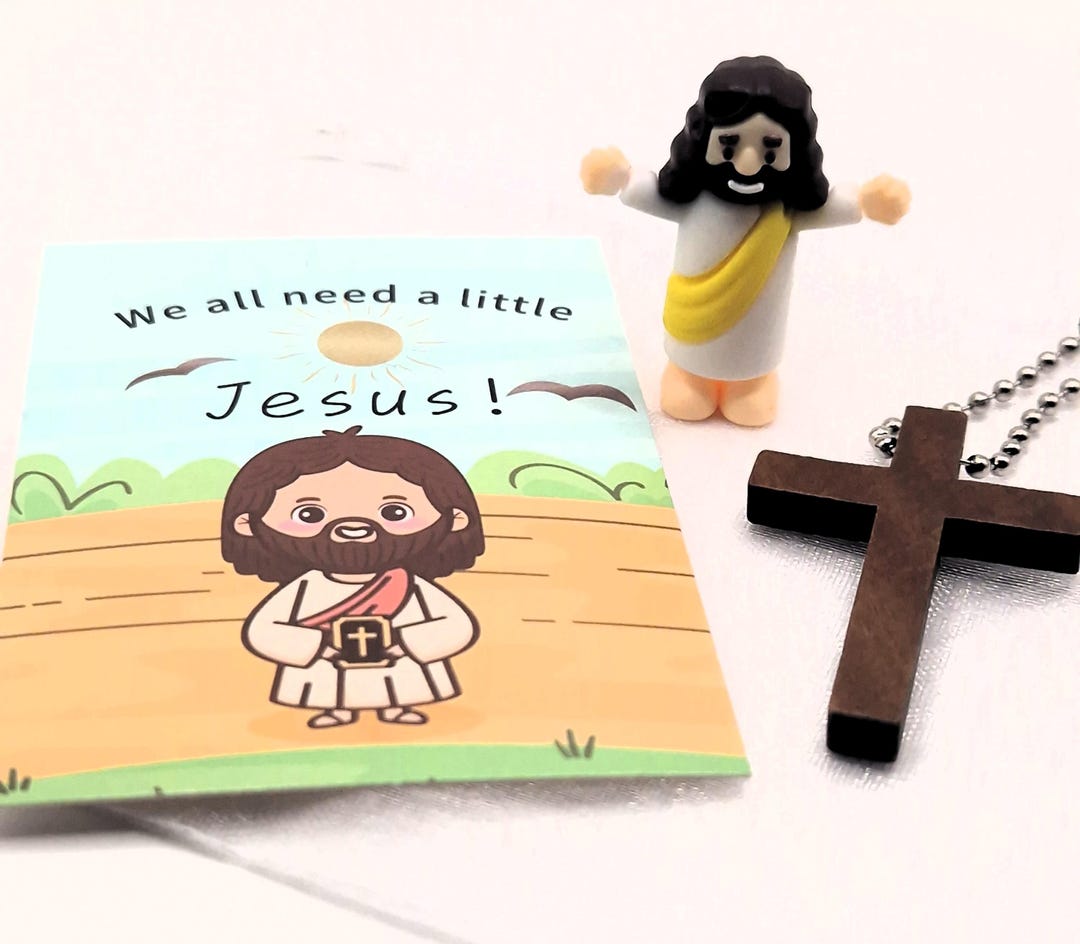 Miniature Pocket Jesus Figure With Prayer Card & Wooden Pocket Prayer ...