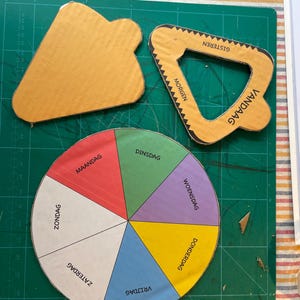 Days of the Week Wheel - Etsy
