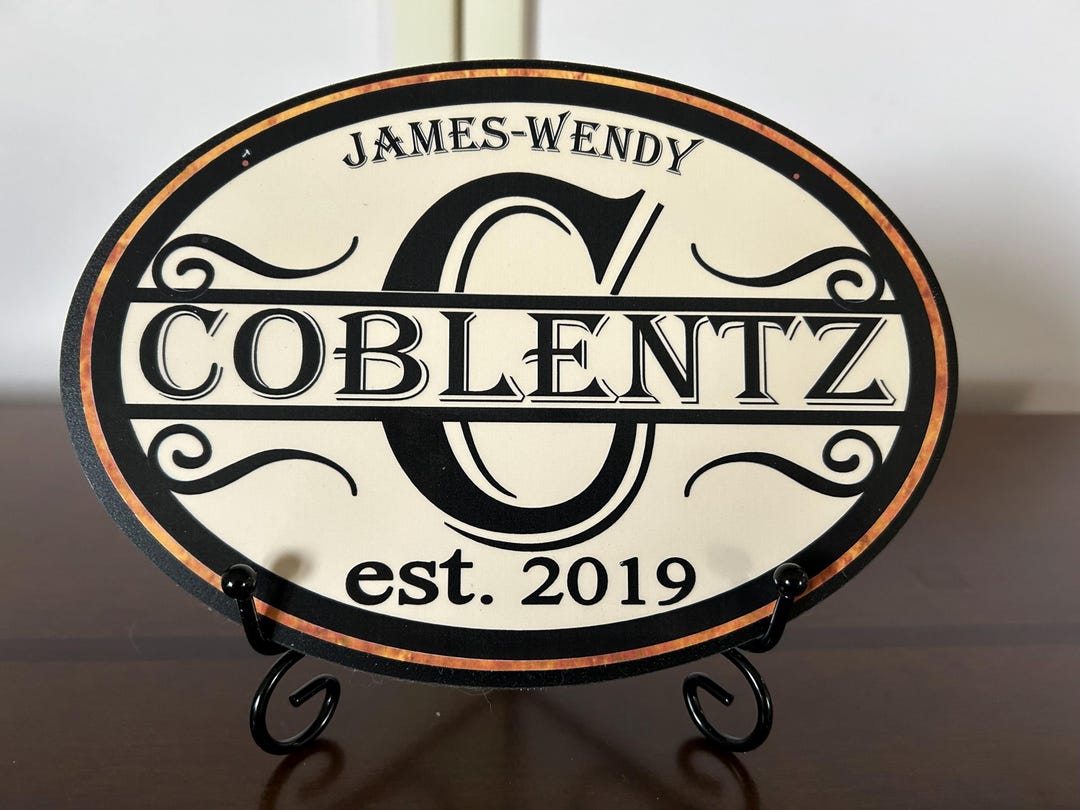 Personalized Name/letter Established Date Sign/plaque Signs/plaques ...