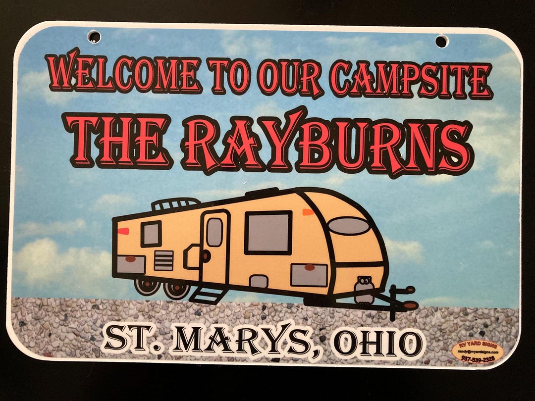 Personalized Travel Trailer Camping Sign - Etsy