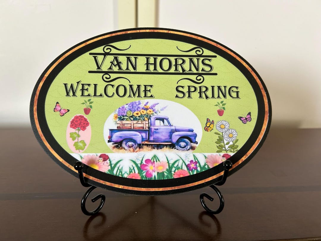Personalized Welcome Spring Signs/plaques/name Sign/plaques/holiday ...