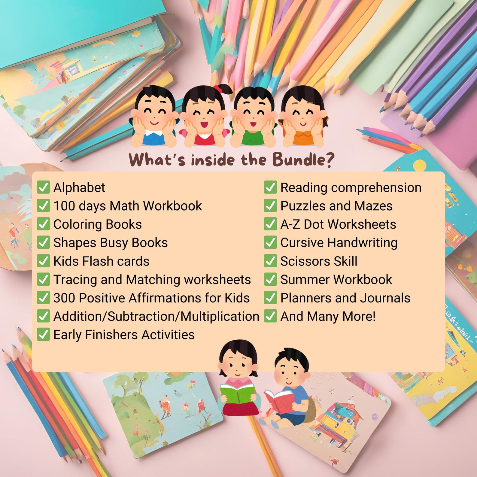 Preschool Busy Book Bundle – 10,000+ Printable Worksheets PDF (PLR ...