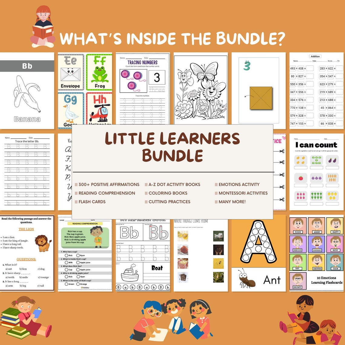 Preschool Busy Book Bundle PDF, Toddler Learning Activities, Homeschool ...