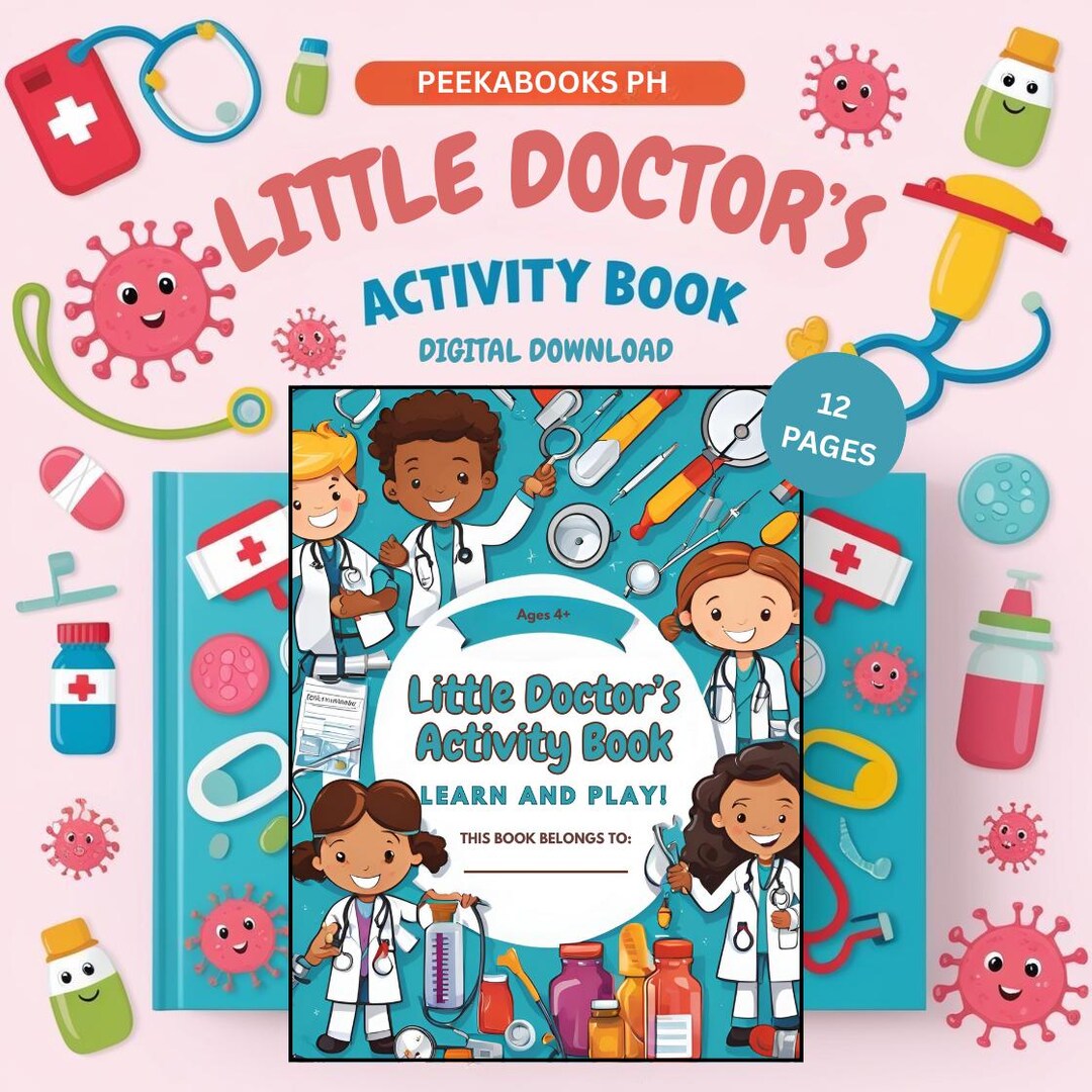 Printable Doctor Activity Book for Kids – Educational Pretend Play ...