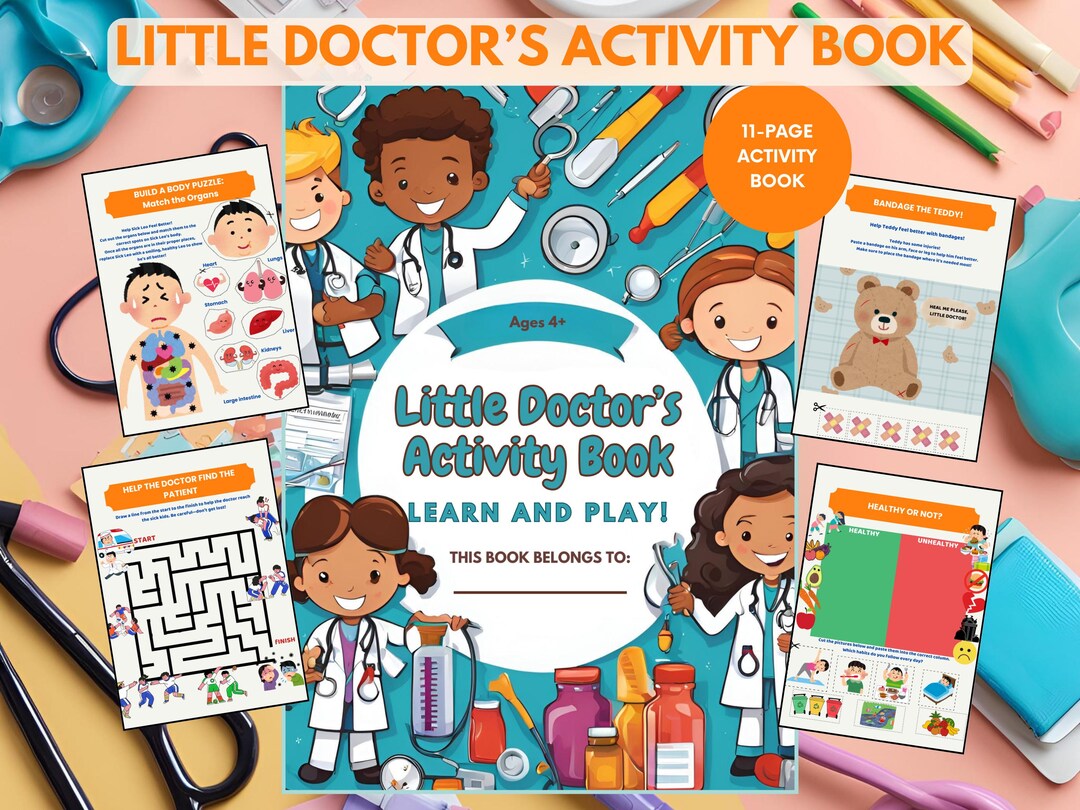 Little Doctors Activity Book Little Doctor Book Kids Activity Book ...