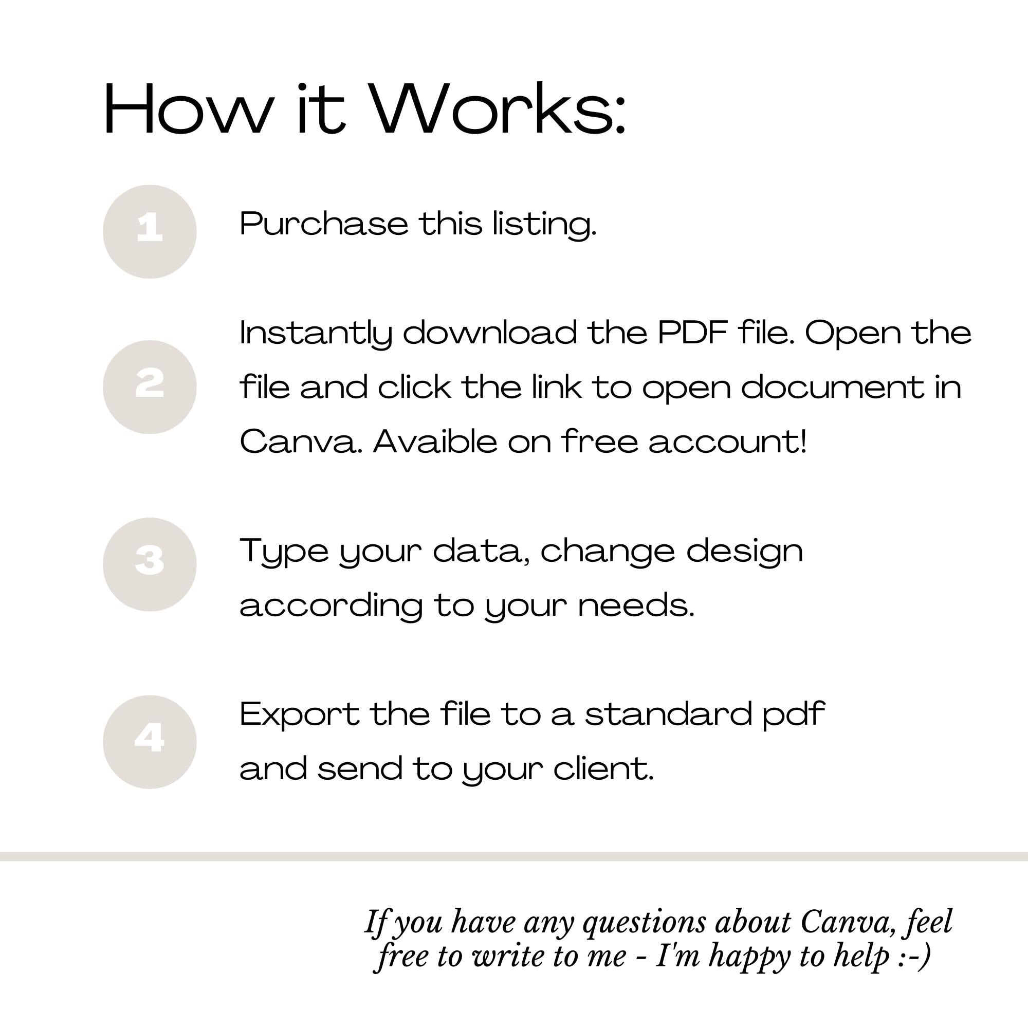 Elegant Invoice Template - Two Designs | Editable Business Invoice in ...