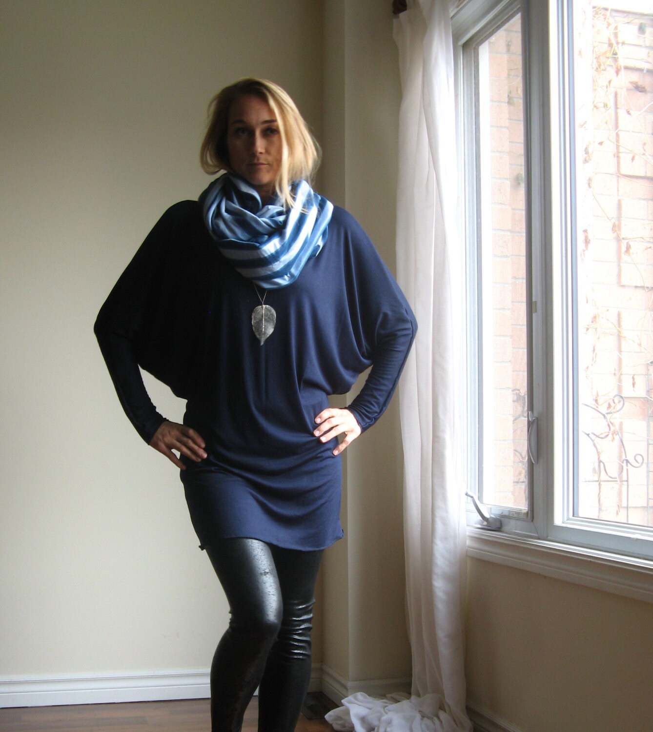 Minimalist Dolman Sleeve Dress Plus Size Tunic Loose Oversized Etsy Canada
