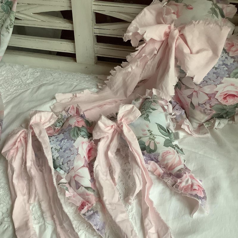 Cabbage Rose Pillow - Etsy