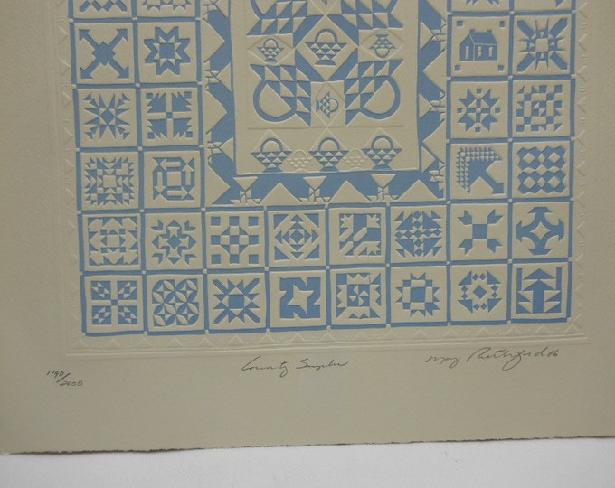 Mary Rutherford 86 Country Sampler Signed Limited Edition Print - Etsy