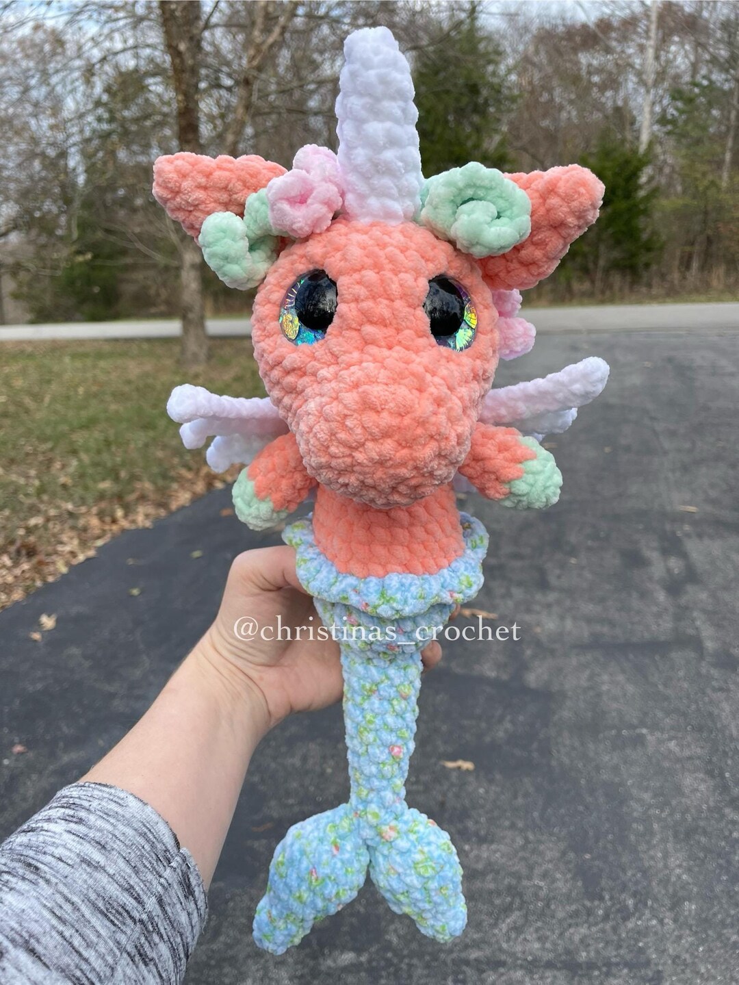 Nixie the Mermaid Unicorn / PLUSHIE / Amigurumi/ Crochet - Etsy