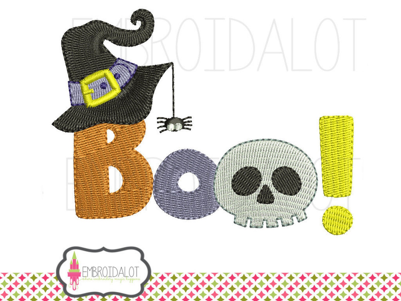 Halloween Machine Embroidery Design. Cute Halloween - Etsy