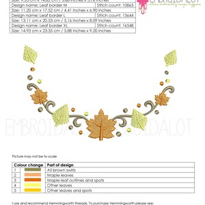 Fall Monogram Frame Embroidery Design. Fall / Thanksgiving Embroidery ...