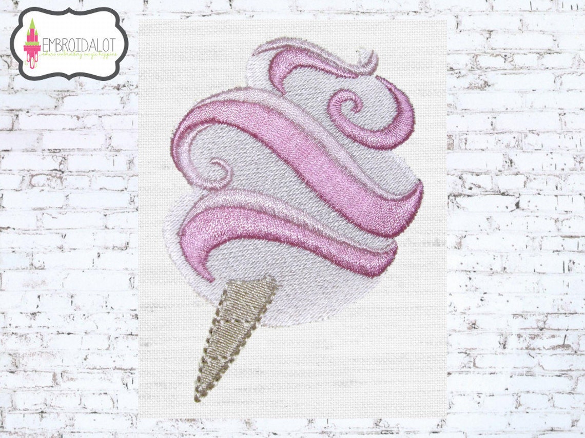 Cotton Candy Machine Embroidery Design. 2 Sizes. Fun Candy - Etsy