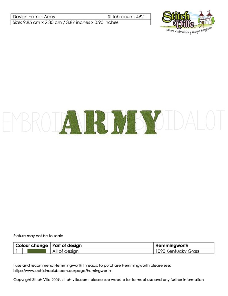 ARMY Machine Embroidery Design. Two Sizes Army Text | Etsy