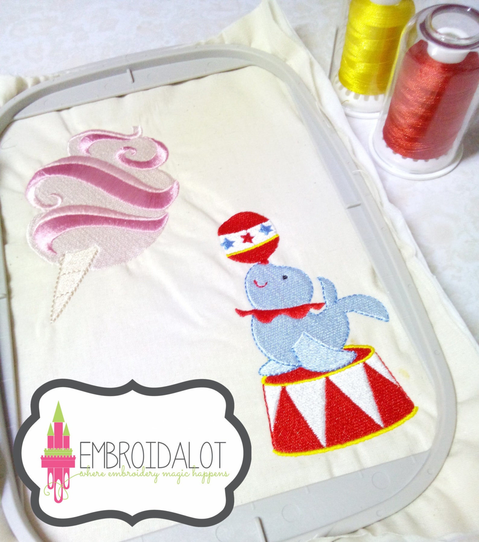 Cotton Candy Machine Embroidery Design. 2 Sizes. Fun Candy - Etsy