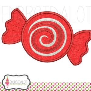 Lolly Applique Design. Sweet Applique Embroidery Design. Candy Monogram ...