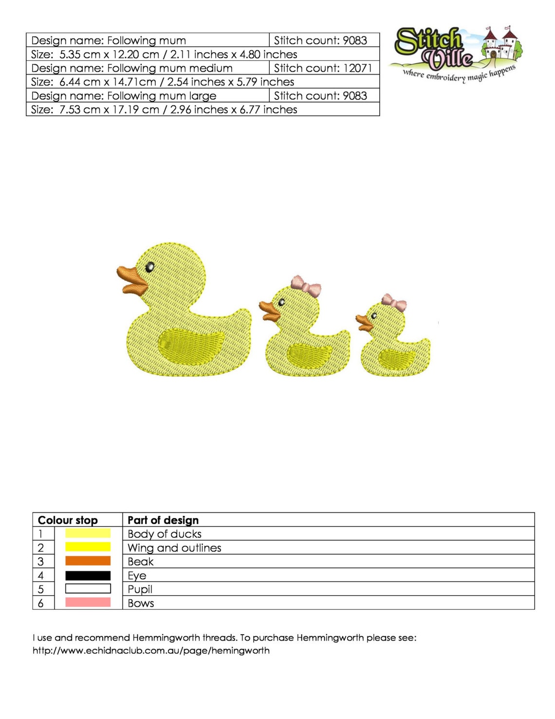 Rubber Duck Machine Embroidery Design. Mom and Baby - Etsy